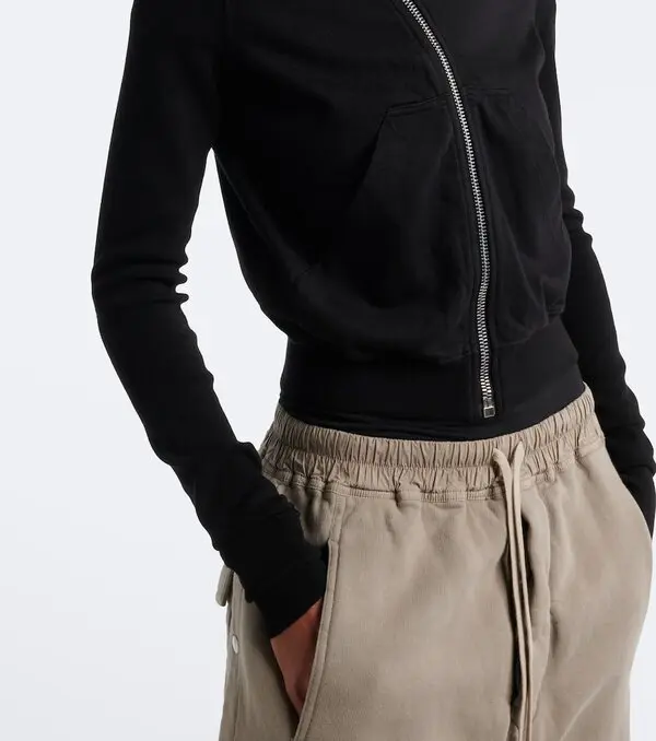 Rick Owens Cotton Zip-up Sweatshirt
