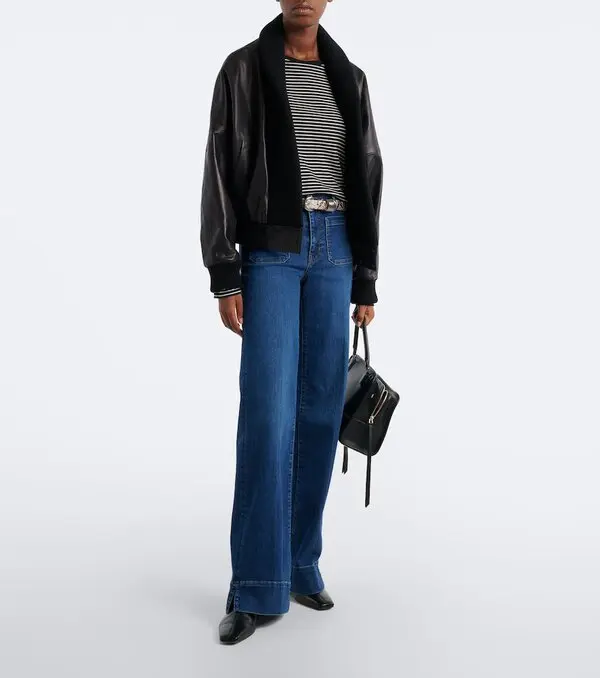 FRAME Slice Wide-leg Jeans