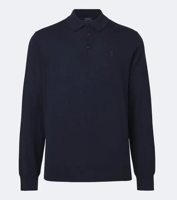 Polo Ralph Lauren Wool Polo Sweater - Blue