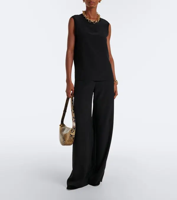 JOSEPH Rihani Silk Crepe Wide-leg Pants