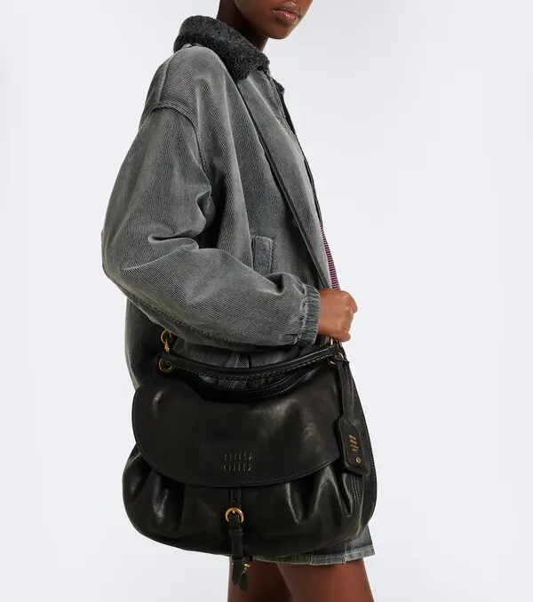 Miu Miu Rendez‑vous Leather Top-handle Bag