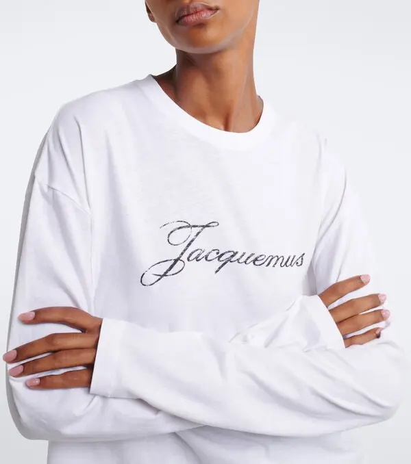 Jacquemus Logo Cotton And Hemp Jersey T-shirt