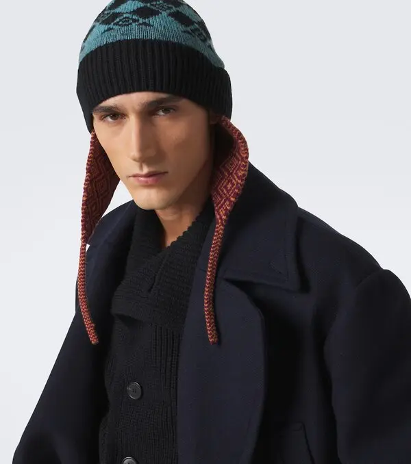 Dries Van Noten Jacquard Wool Beanie