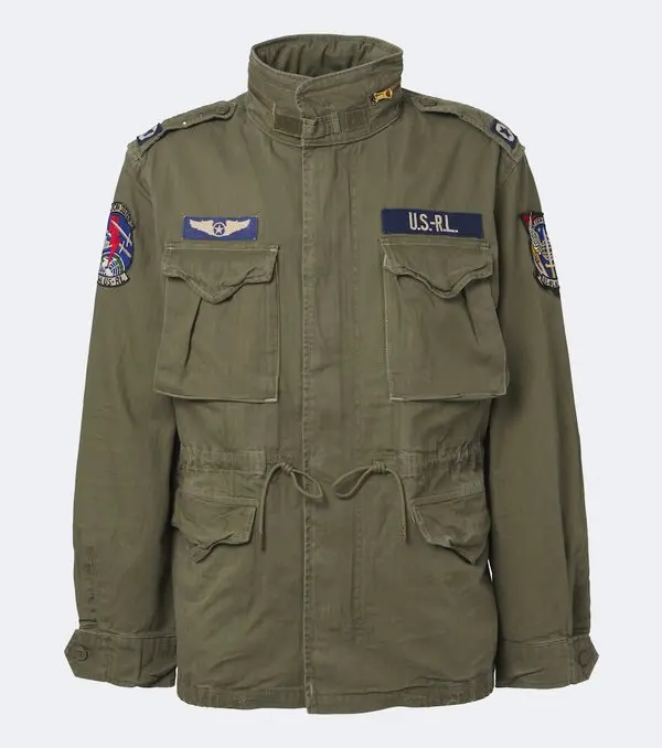 Polo Ralph Lauren Iconic Patch-applique Cotton Field Jacket - Green