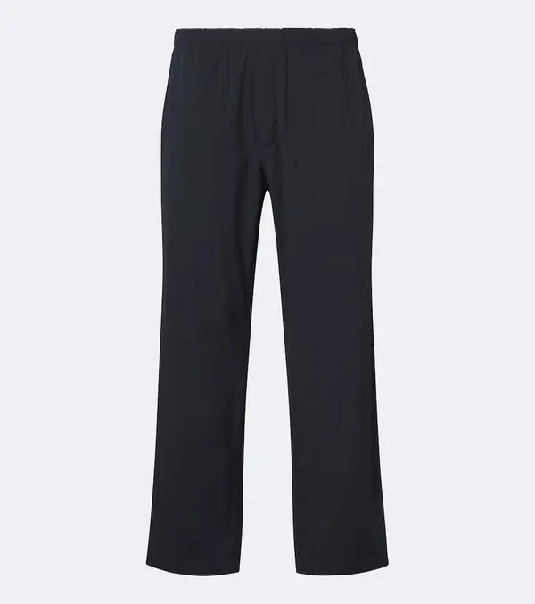 THE ROW Pascale Cotton-blend Poplin Straight Pants