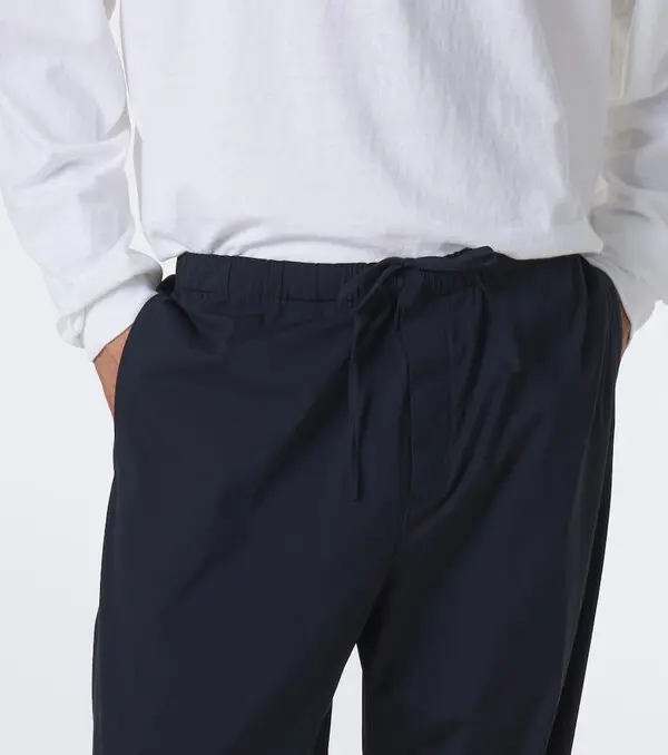 THE ROW Pascale Cotton-blend Poplin Straight Leg Trousers