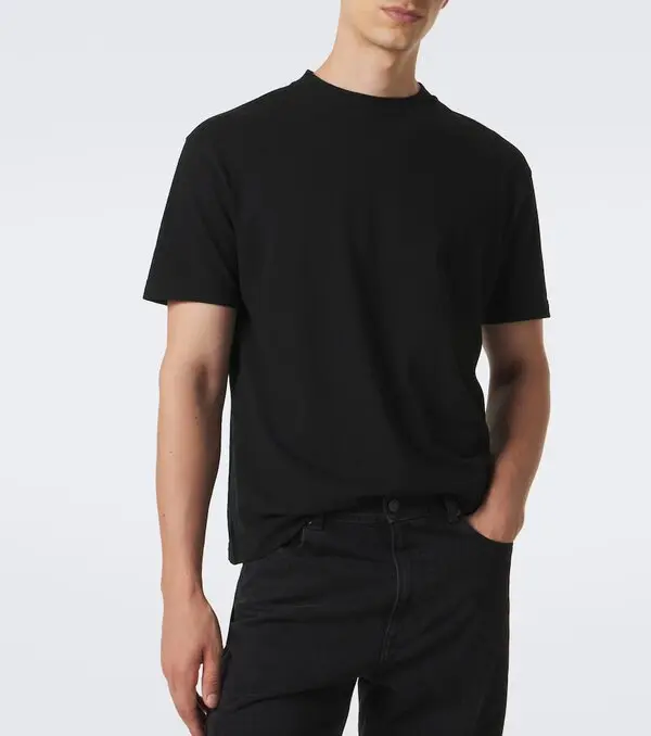 THE ROW Madoc Cotton Jersey T-shirt - Black