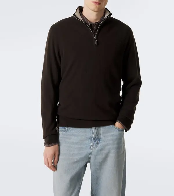 Arch4 Cashmere Half-zip Sweater