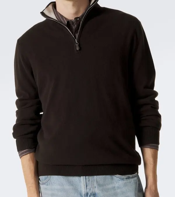 Arch4 Cashmere Half-zip Sweater