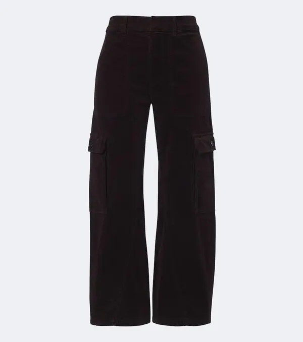 Citizens Of Humanity Thassos Cotton Corduroy Wide-leg Cargo Trousers - Brown