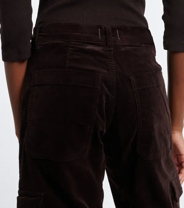 Citizens Of Humanity Thassos Cotton Corduroy Wide-leg Cargo Trousers - Brown