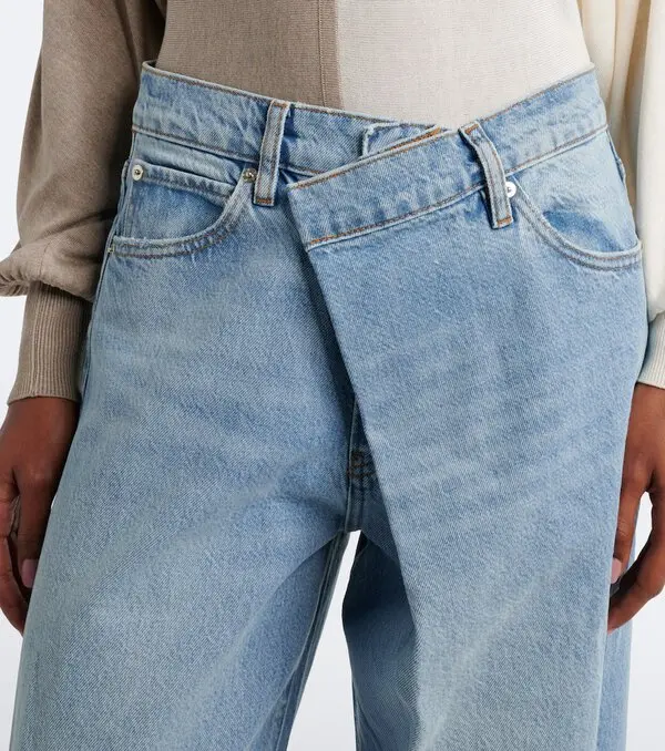 FRAME Crossover Wide-leg Jeans