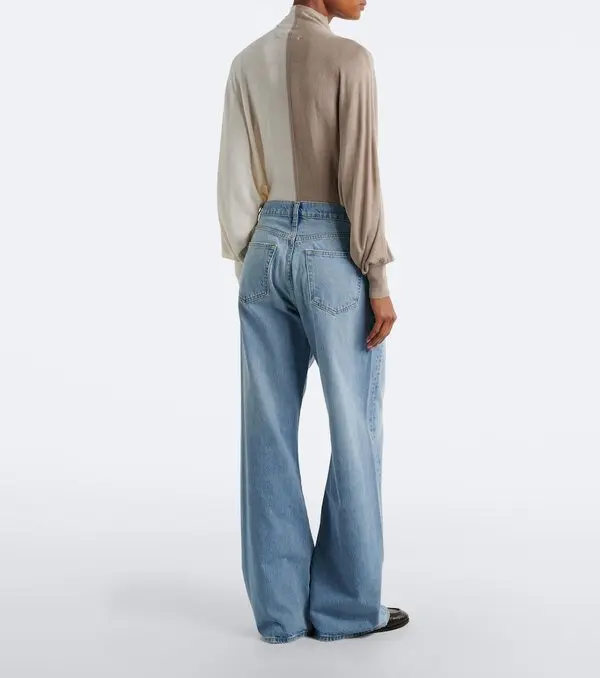 FRAME Crossover Wide-leg Jeans