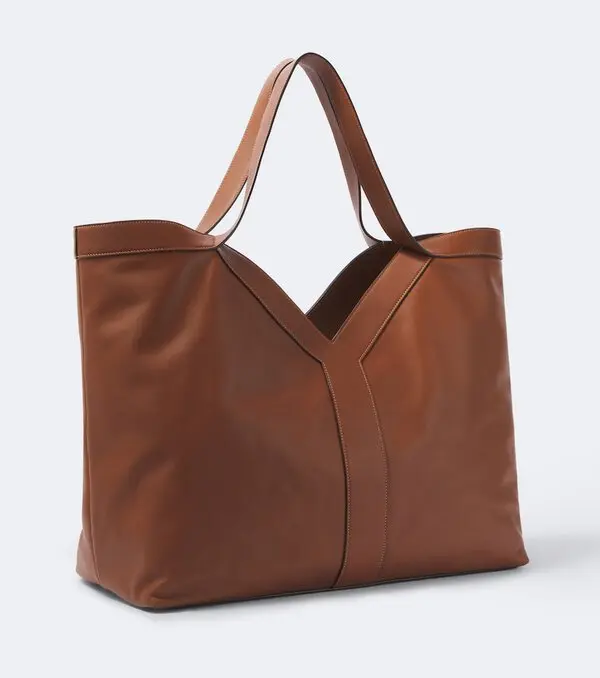 Saint Laurent Y Large Leather Tote Bag
