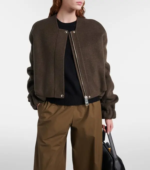 Khaite Cordan Wool Jacket - Brown