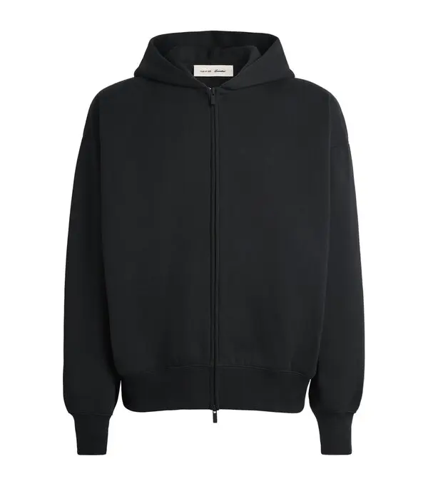Fear Of God Classic Fit Double-zip Hoodie - Black
