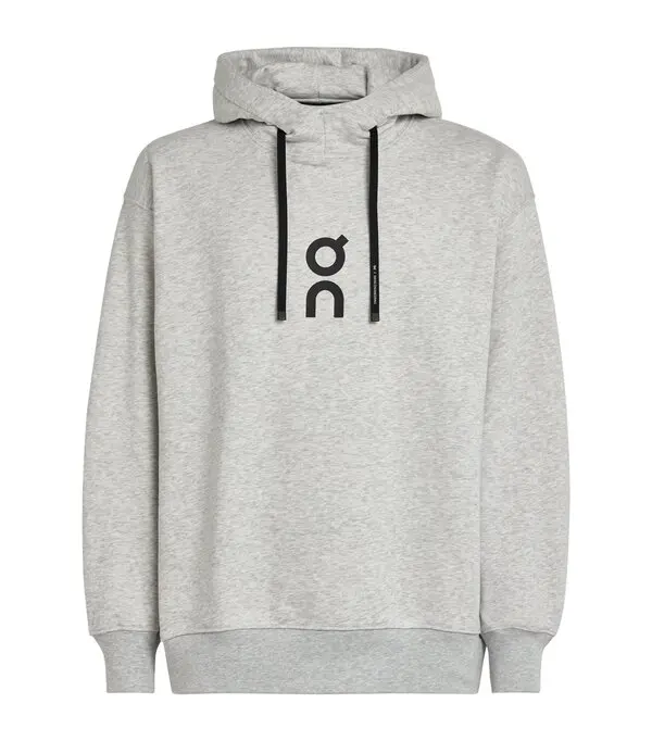 On Organic Cott-blend Club Hoodie - Grey