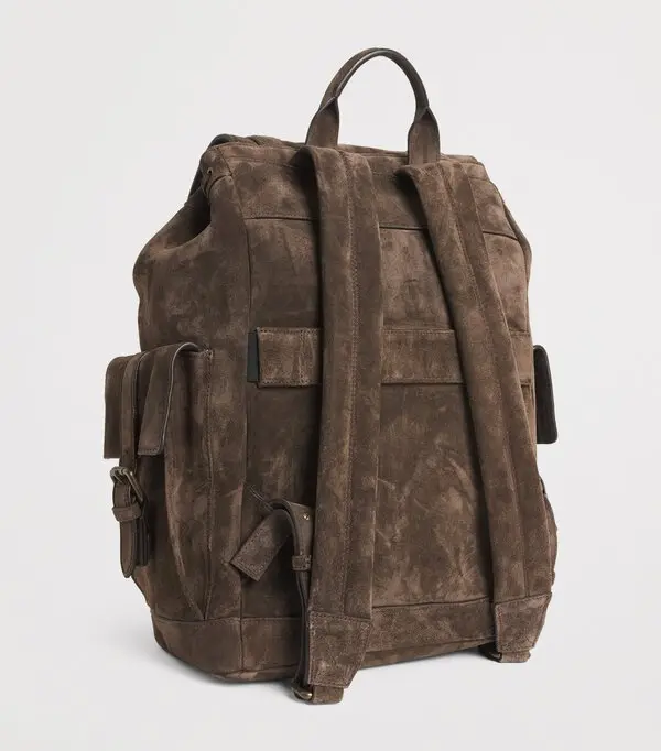 Officine Creative Suede Bostonian Backpack