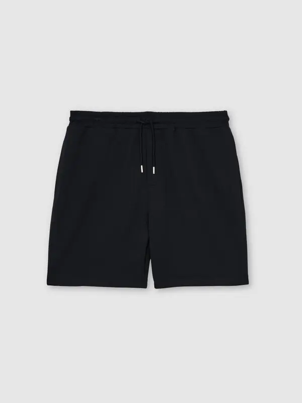 REISS Premium Interlock Drawstring Shorts