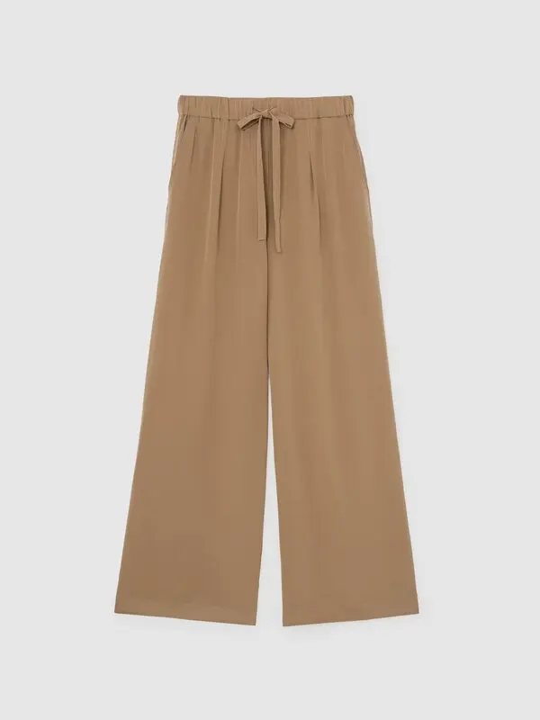 REISS Matte-silk Wide-leg Trousers