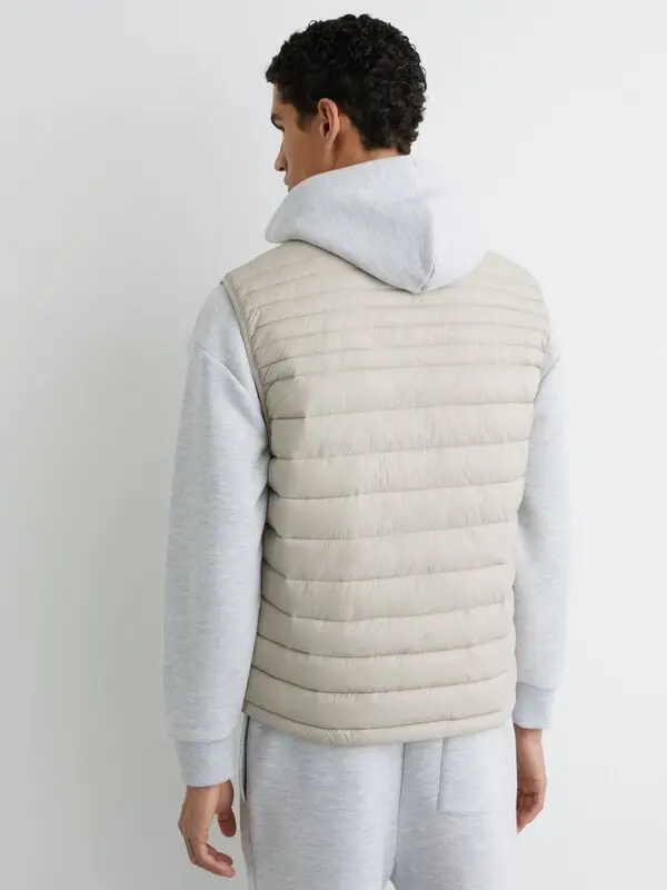REISS Quilted Zip-through Gilet
