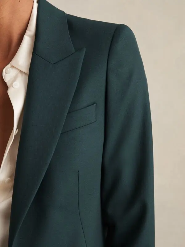 REISS Wool-blend Single-breasted Suit Blazer
