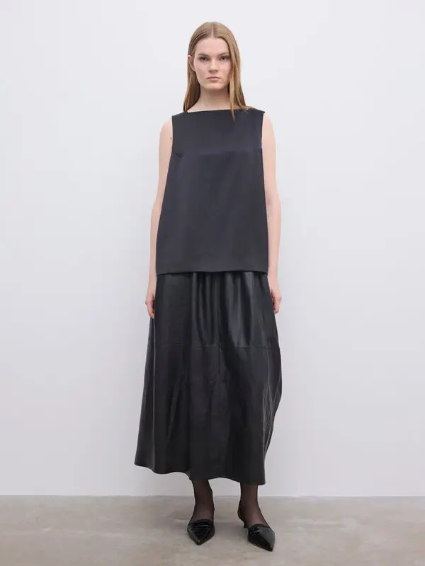 HOUSE OF DAGMAR Open Back Satin Top