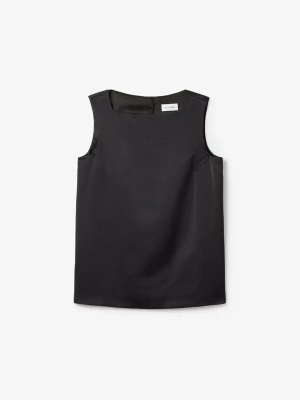 HOUSE OF DAGMAR Open Back Satin Top