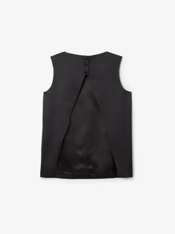HOUSE OF DAGMAR Open Back Satin Top