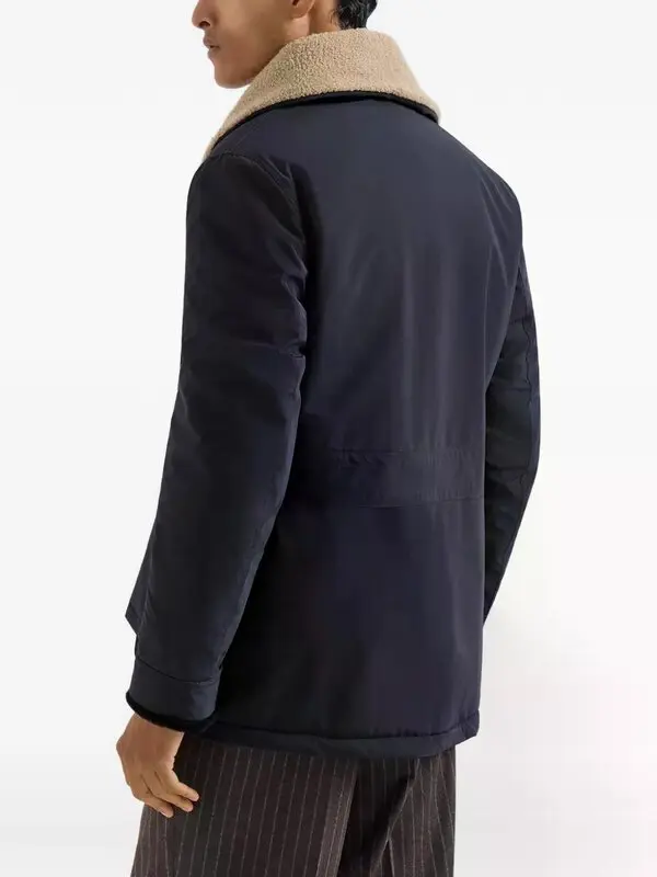 Brunello Cucinelli Double-breasted Shearling Lined Coat