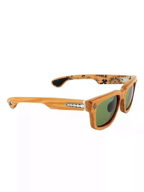 Chrome Hearts Wood-frame Detail Sunglasses