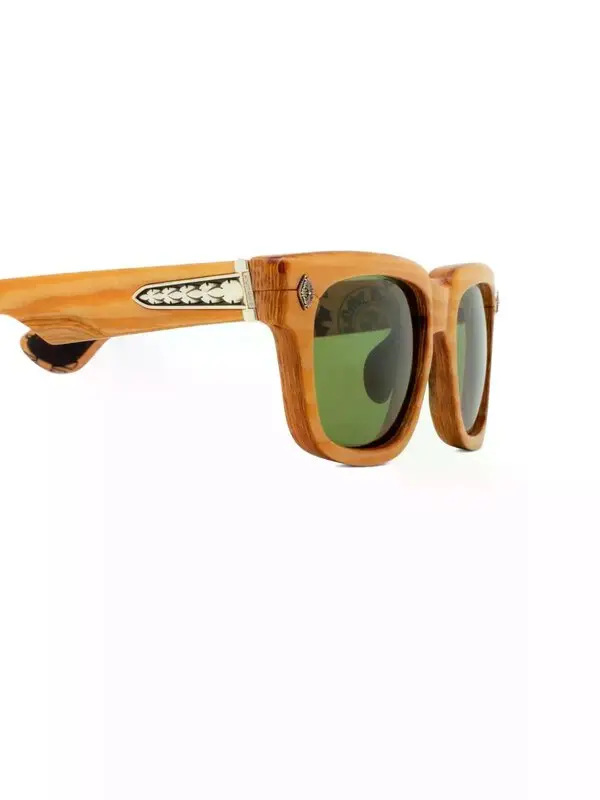 Chrome Hearts Wood-frame Detail Sunglasses