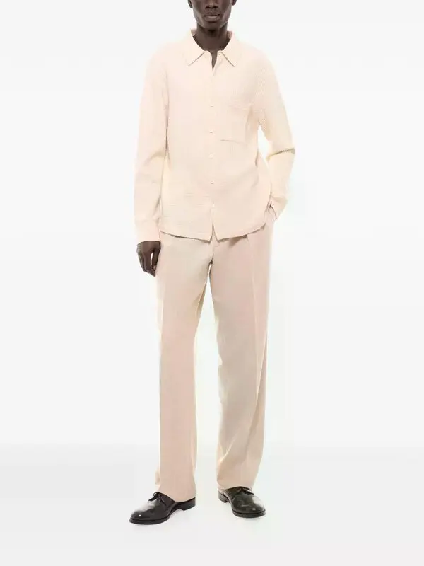 FURSAC Waffle-knit Long-sleeve Shirt