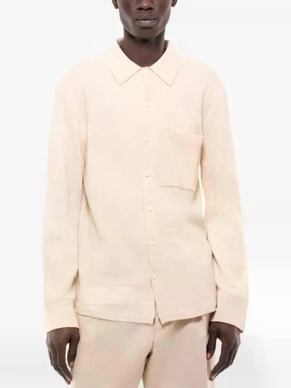 FURSAC Waffle-knit Long-sleeve Shirt