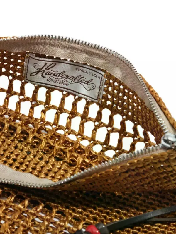 Bimba Y Lola Medium Raffia-effect Handbag