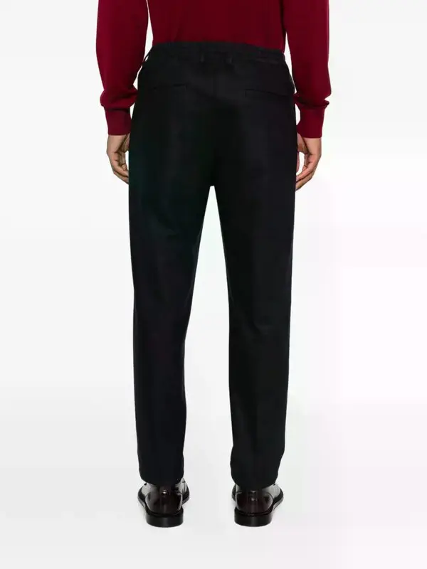 Eleventy Pleated Elasticated-waist Trousers