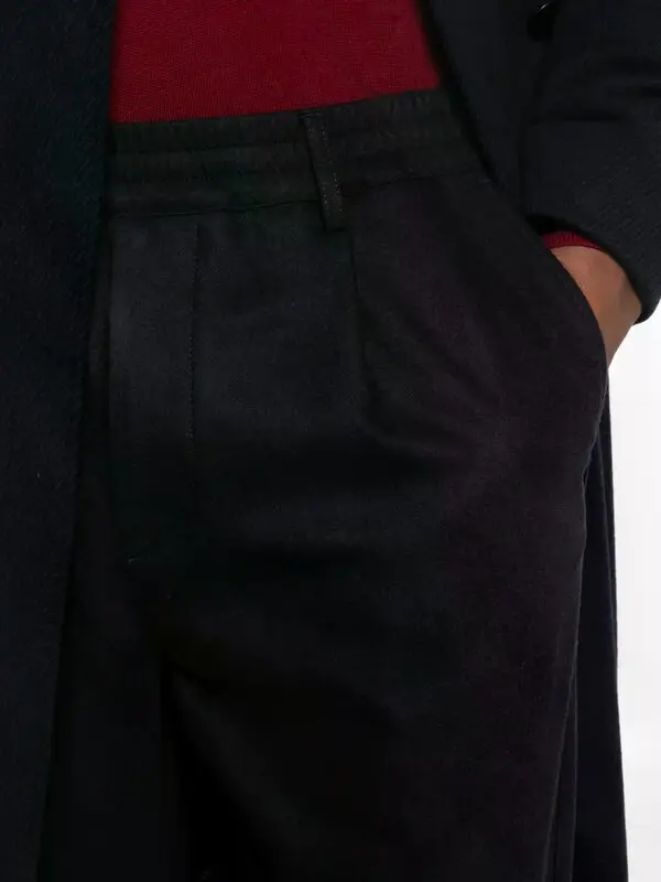 Eleventy Pleated Elasticated-waist Trousers