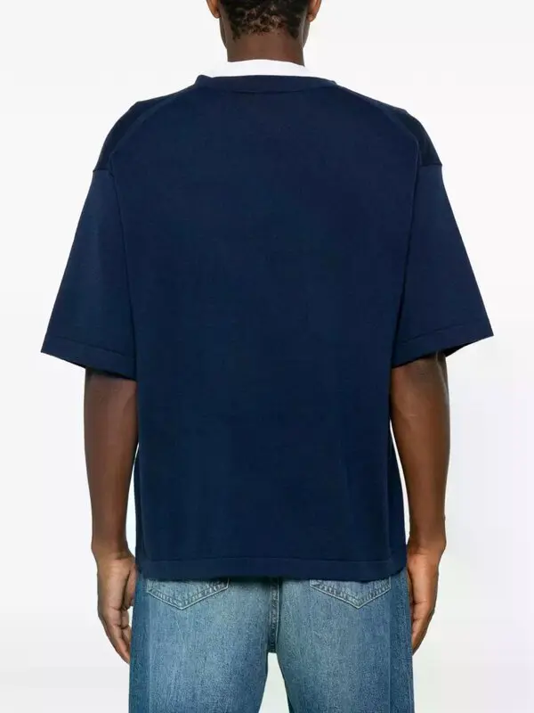 Kenzo Lips-intarsia Short-sleeve Sweater