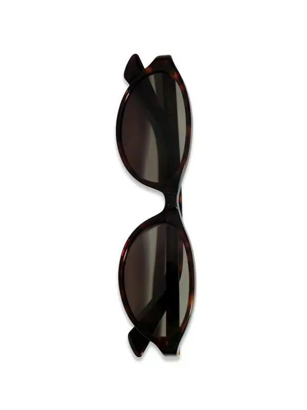 Bimba Y Lola Tortoiseshell-effect Oval-frame Sunglasses