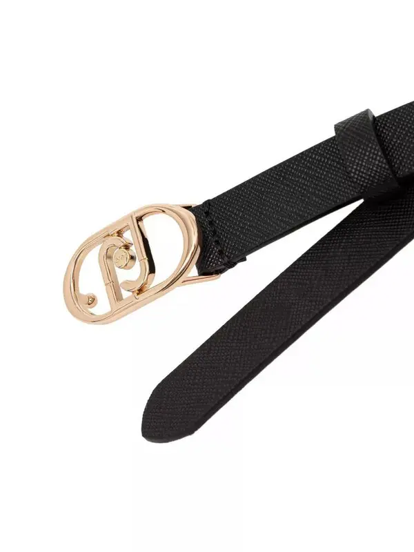Liu Jo Logo Buckle Belt - Black