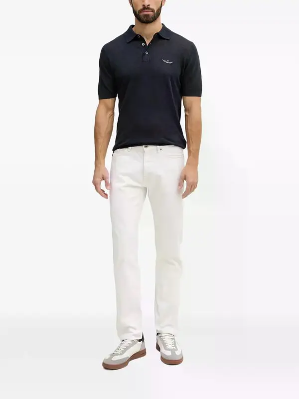 AERONAUTICA MILITARE Button-up Polo Shirt - Blue