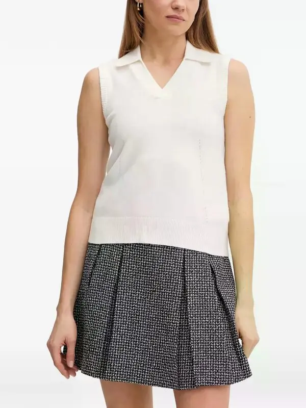 Dkny V-neck Knitted Vest