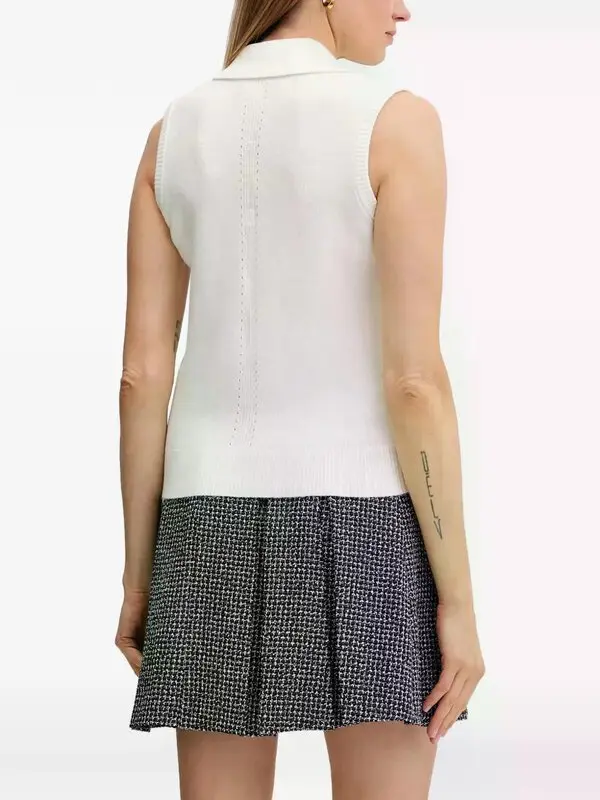 Dkny V-neck Knitted Vest