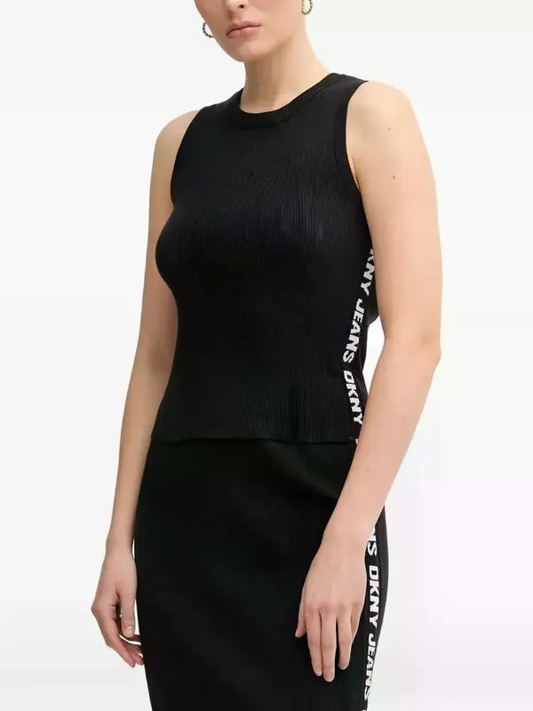 Dkny Side-logo Ribbed Top