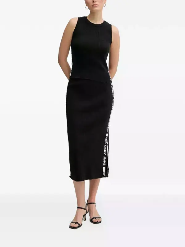 Dkny Side-logo Ribbed Top
