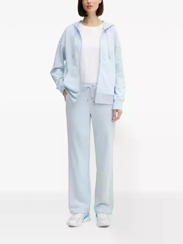 Dkny Logo-appliqué Zip-up Hoodie