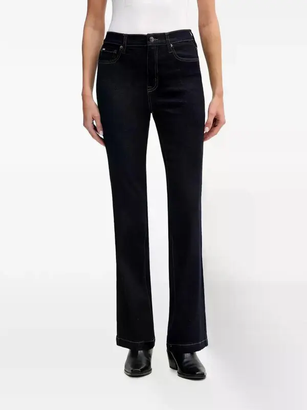 Dkny Flared High-waisted Jeans