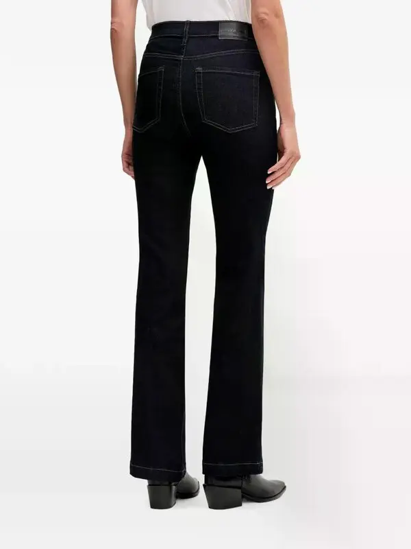 Dkny Flared High-waisted Jeans