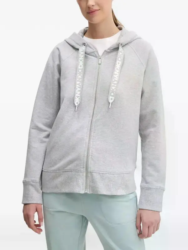 Dkny Hooded Zip-up Top
