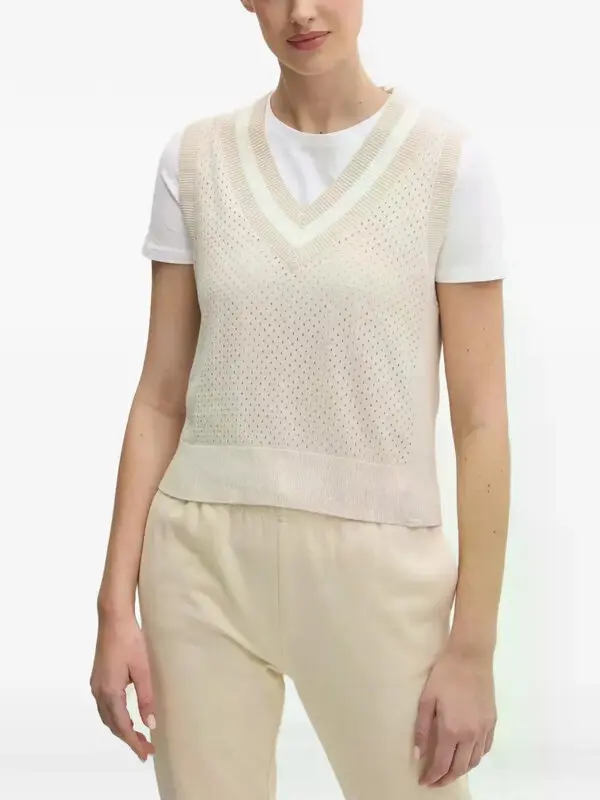 Dkny Perforated V-neck Vest